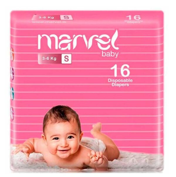 Marvel Baby Diapers Small 16pcs - MomCave.lk